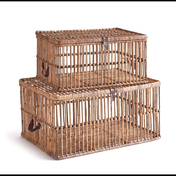 Napa | Accents | Brand New Oversized Rattan Luggage Boxes Napa Home And ...